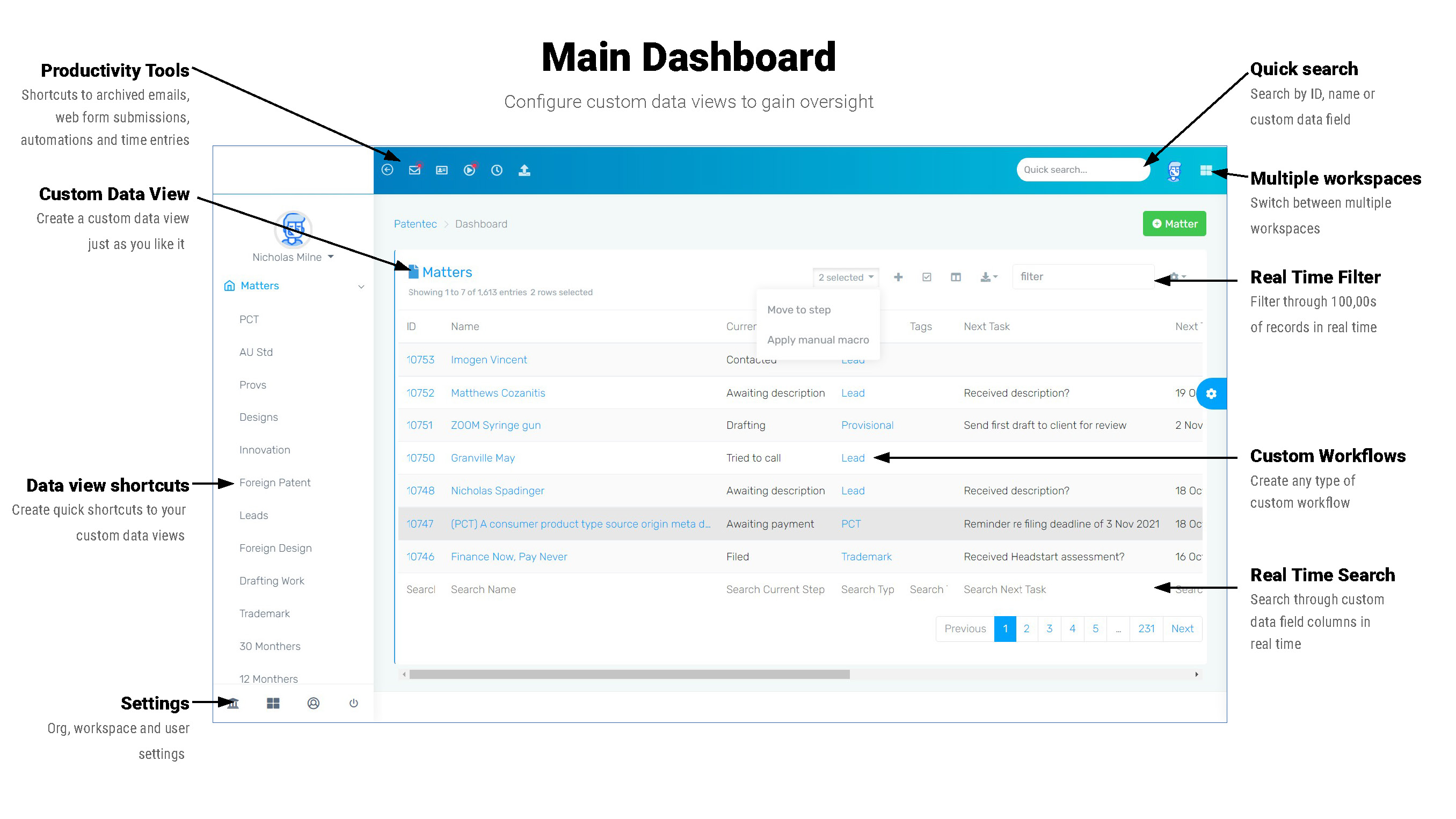 Lexair | Intellectual Property Management Software